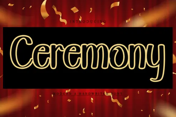 Ceremony Font – Casual Handwritten Style for Versatile Designs - Font ...