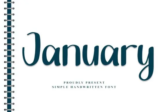 January Font – Friendly Handwritten Typeface - Font Canyon