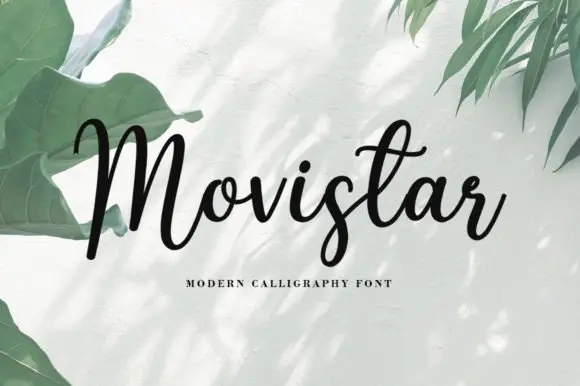 Movistar Font – Modern Handwritten Style Script - Font Canyon