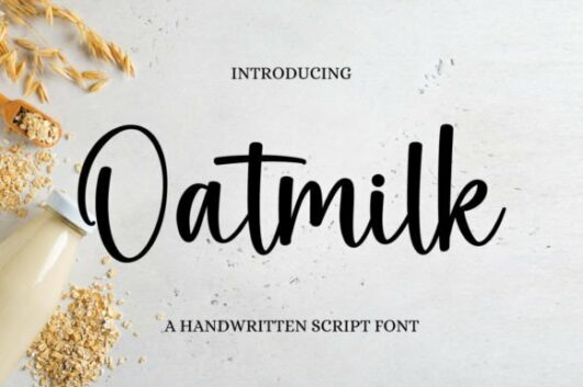 Oatmilk Font - Font Canyon Oatmilk Font - Font Canyon