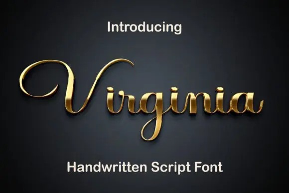 Virginia Font – Elegant Handwritten Style for Unique Designs - Font Canyon