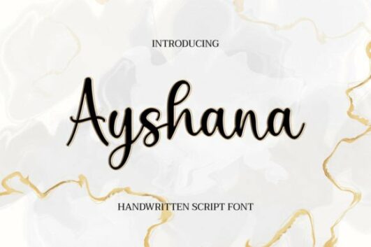 Ayshana Font - Font Canyon Ayshana Font - Font Canyon