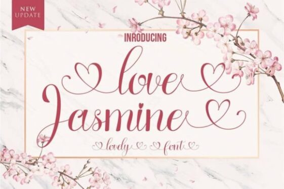 Love Jasmine Font Font Canyon