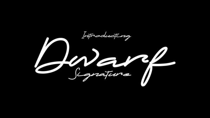 Dwarf Signature Font - Font Canyon