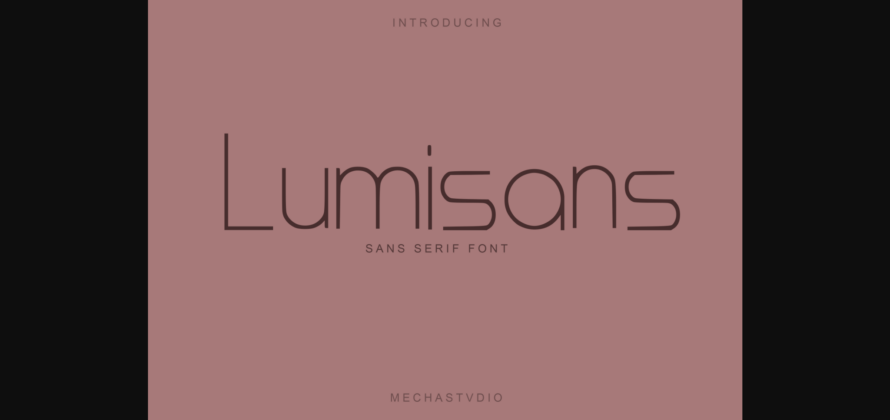 Lumisans Font - Font Canyon