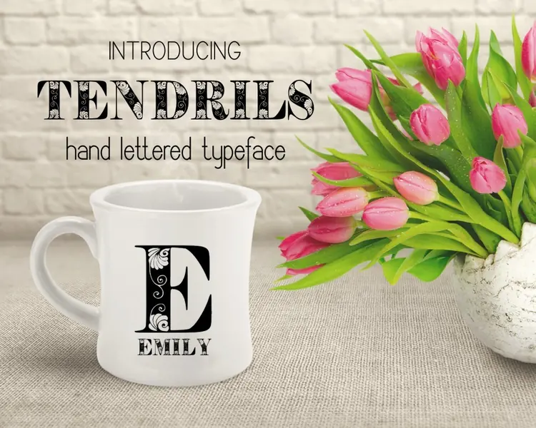 Tendrils Font - Font Canyon